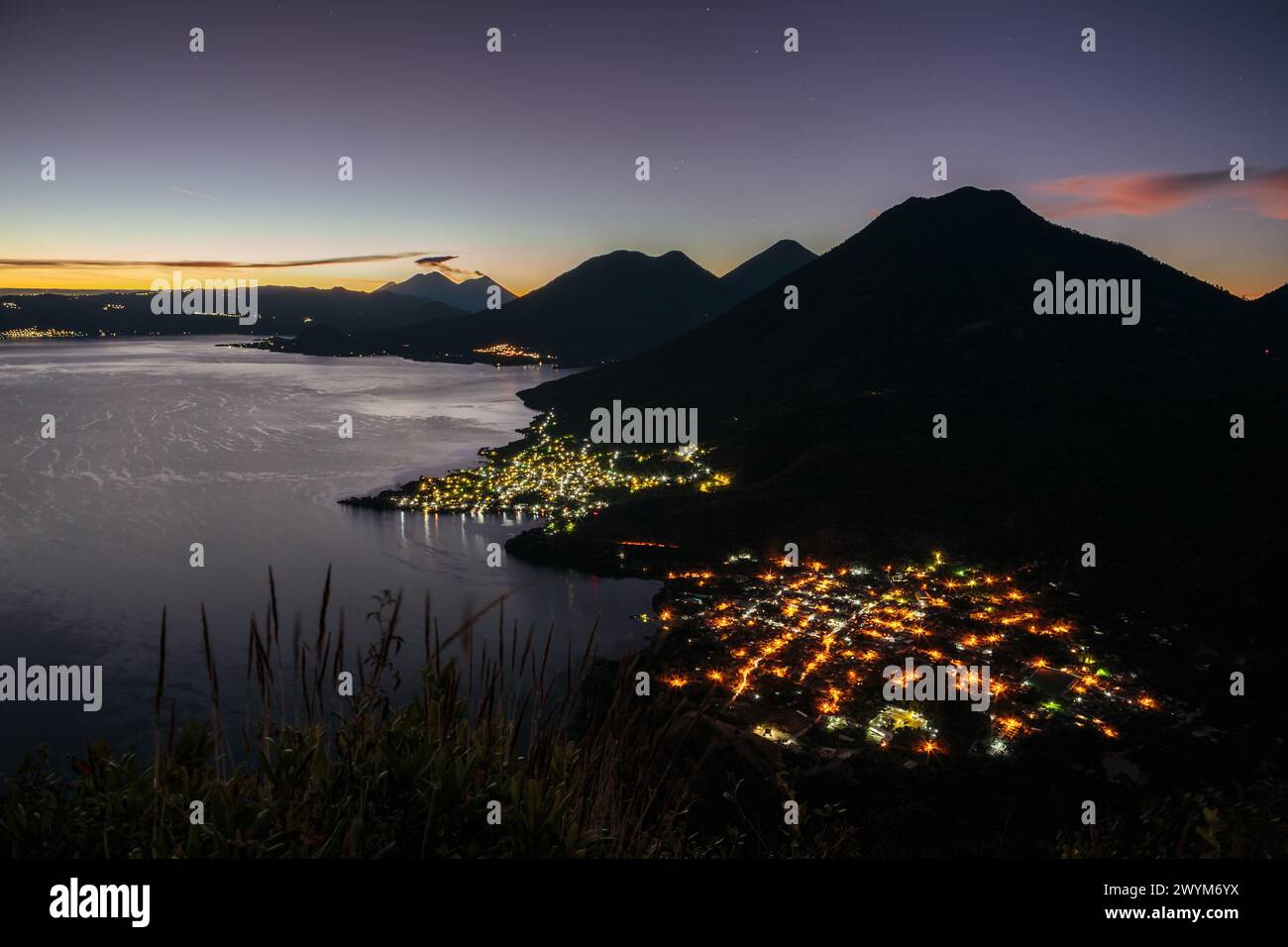 Climbing Maya Nose over Lake Atitlan in Guatemala affords incredible ...