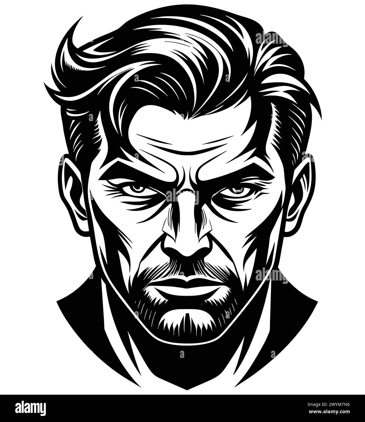 Character clipart Black and White Stock Photos & Images - Alamy