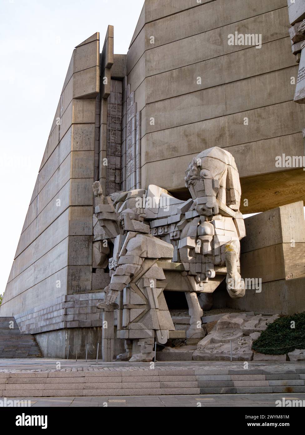Founders of the Bulgarian State Monument, Shumen, Bulgaria during ...