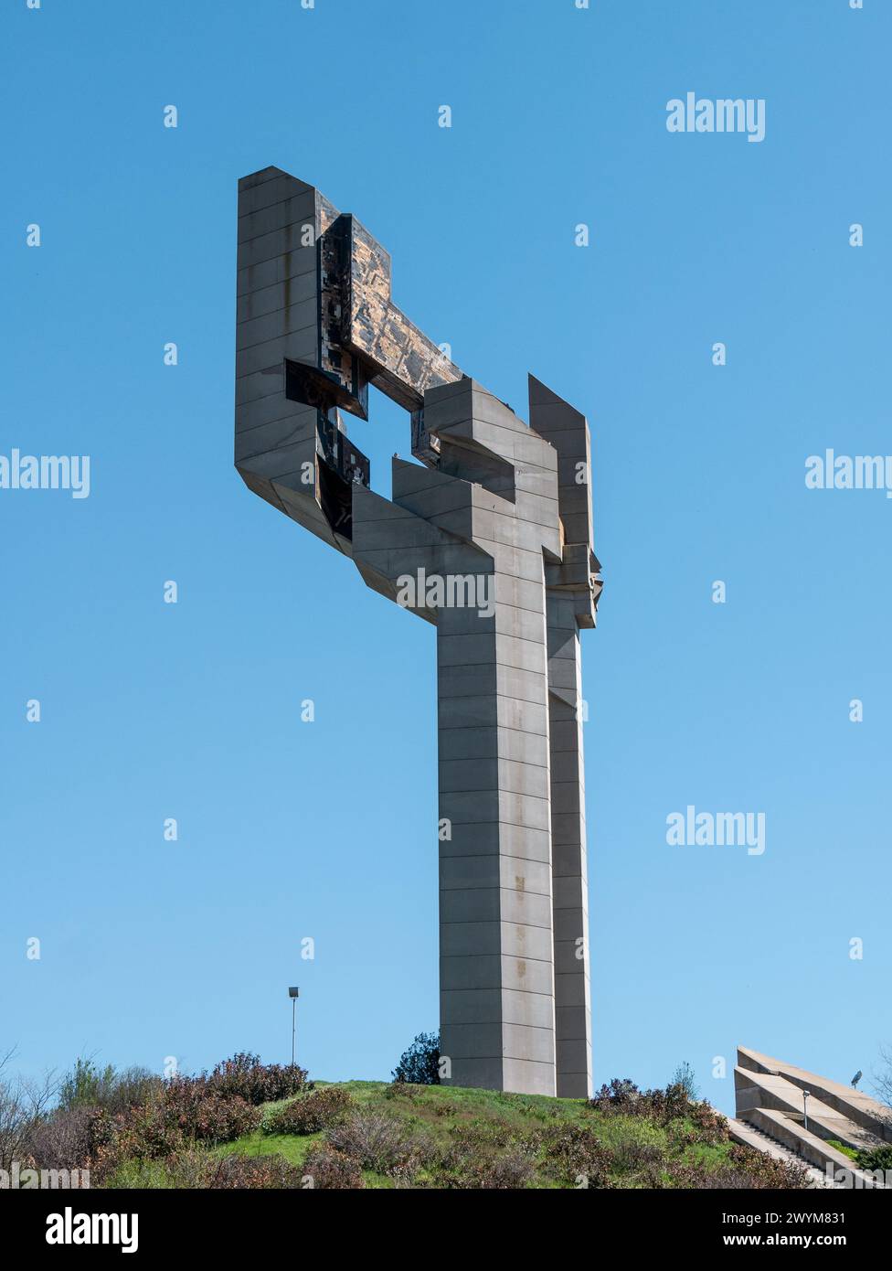 Samara Flag Monument in Stara Zagora, Bulgaria - Portrait shot 2 Stock ...