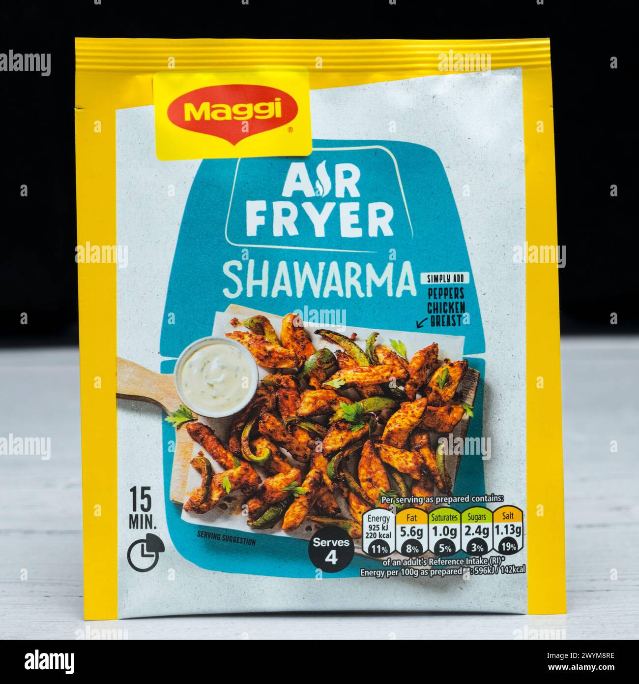 Irvine, Scotland, UK - March 26, 2024: Maggi branded Shawarma chicken ...