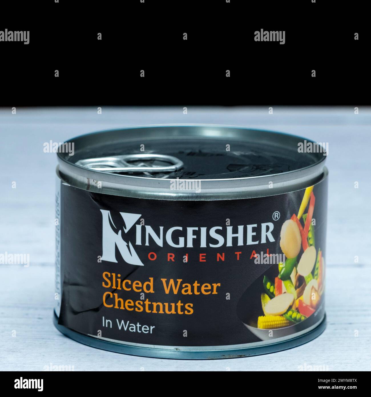 Irvine, Scotland, UK - March 26, 2024: Kingfisher branded sliced water ...