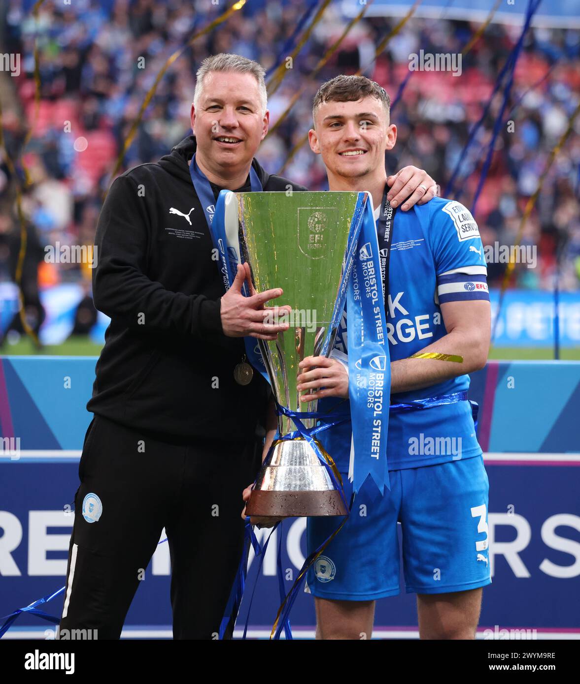 London, UK. 07th Apr, 2024. Darren Ferguson (Peterborough Utd manager ...