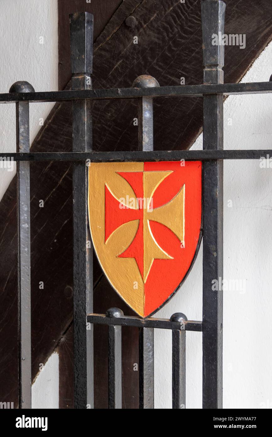 Crest, William Shakespeare's schoolroom and guildhall, Stratford upon ...