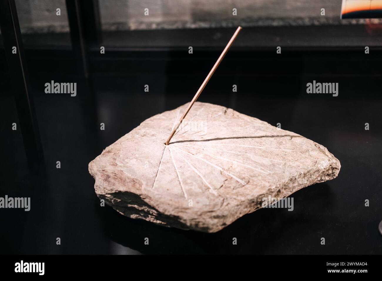 Ancient Sundial on Display in Museum Stock Photo - Alamy