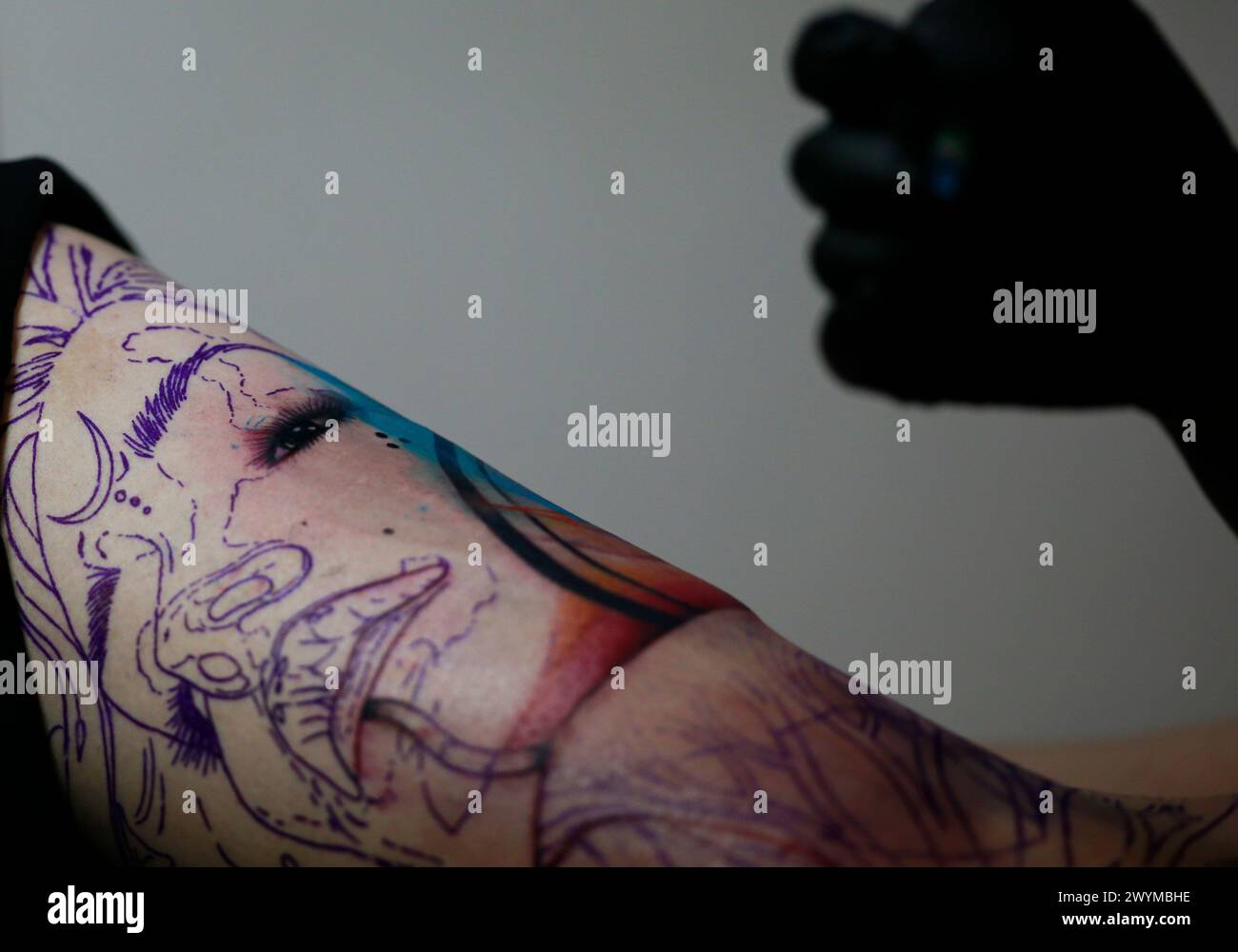 Tattoo booths hi-res stock photography and images - Alamy