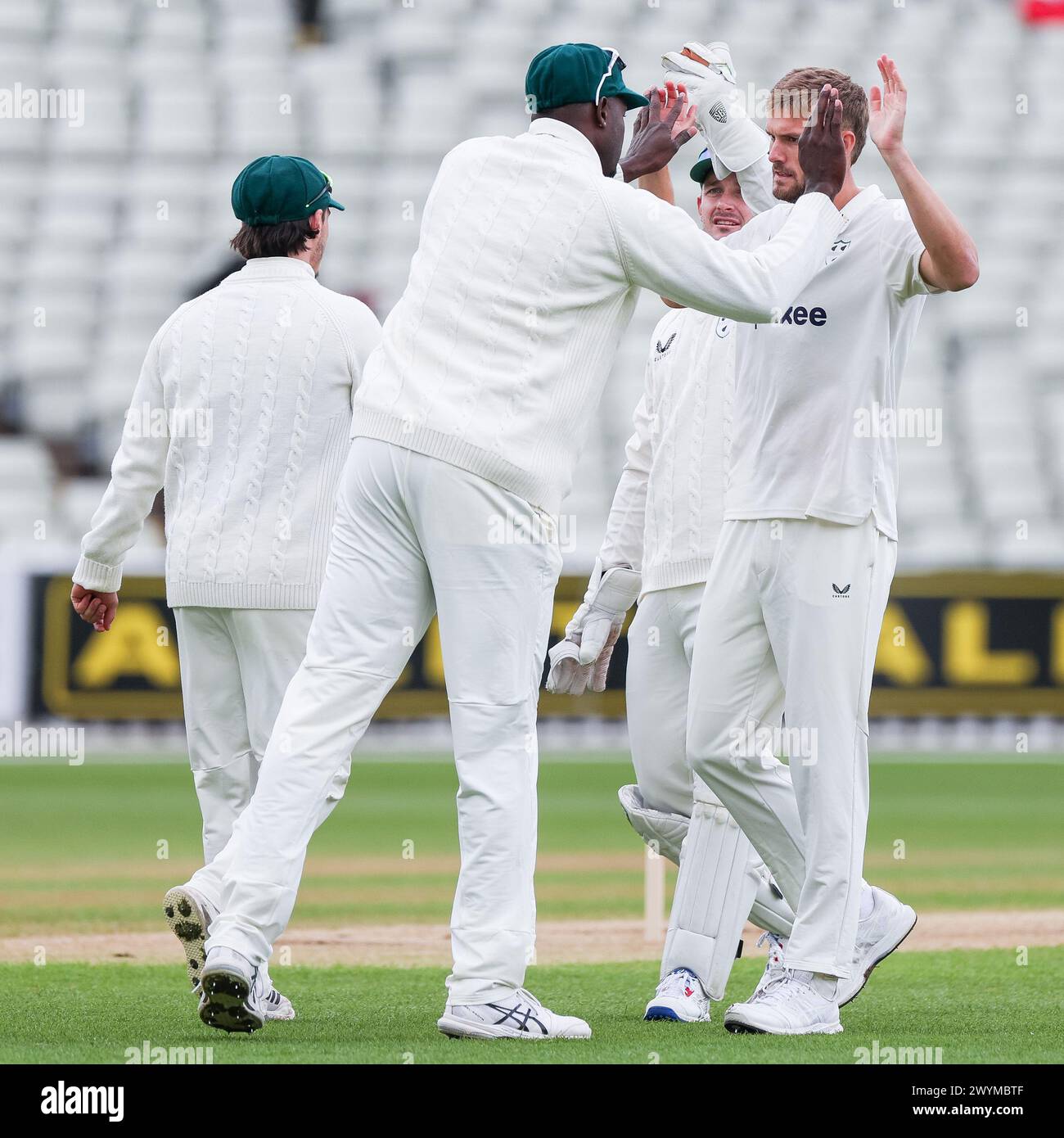 Birmingham, UK. 07th Apr, 2024. Worcestershire's Nathan Smith high ...