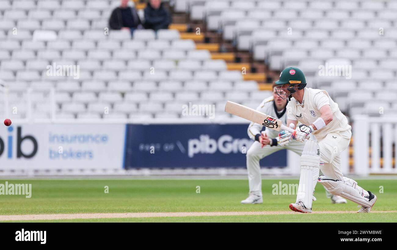Birmingham, UK. 07th Apr, 2024. Worcestershire's Jake Libby in action during Day 3 of the ...