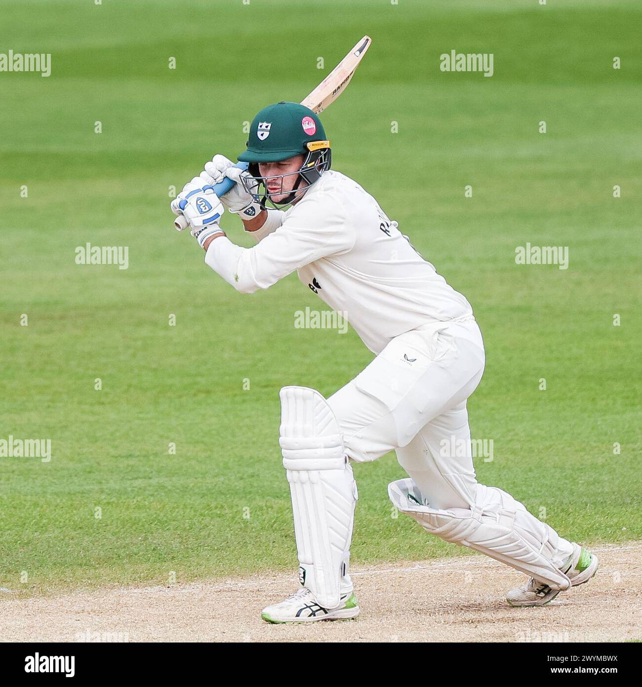 Birmingham, UK. 07th Apr, 2024. Worcestershire's Jake Libby on strike ...