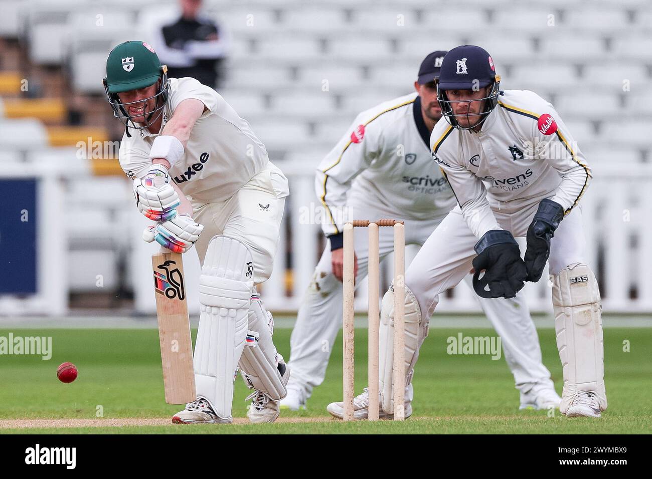 Birmingham, UK. 07th Apr, 2024. Worcestershire's Jake Libby in action ...