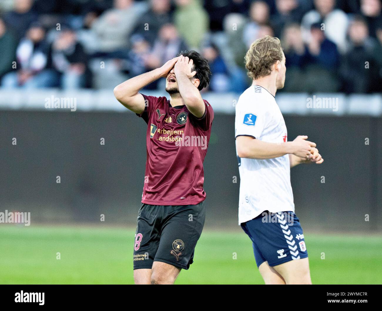 FC Midtjylland's Aral Simsir reacts in the 3F Superliga match between ...