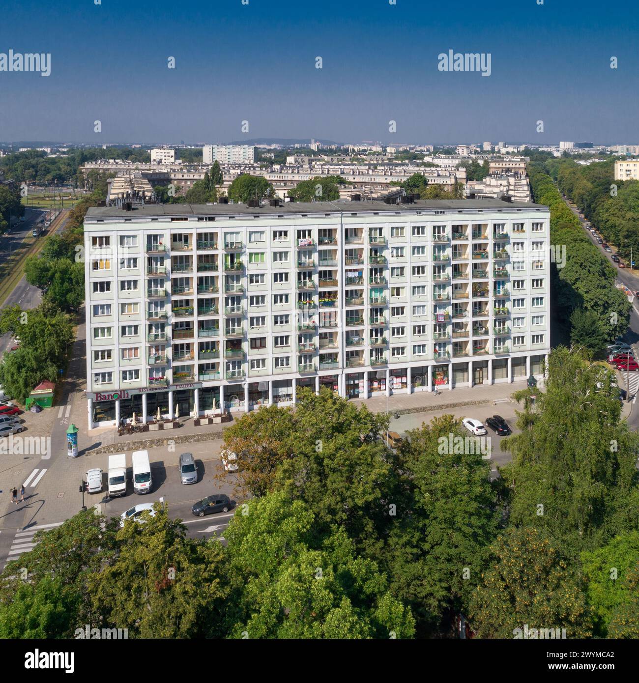 French Block, Blok Francuski, Nowa Huta, Krakow, Poland Stock Photo - Alamy