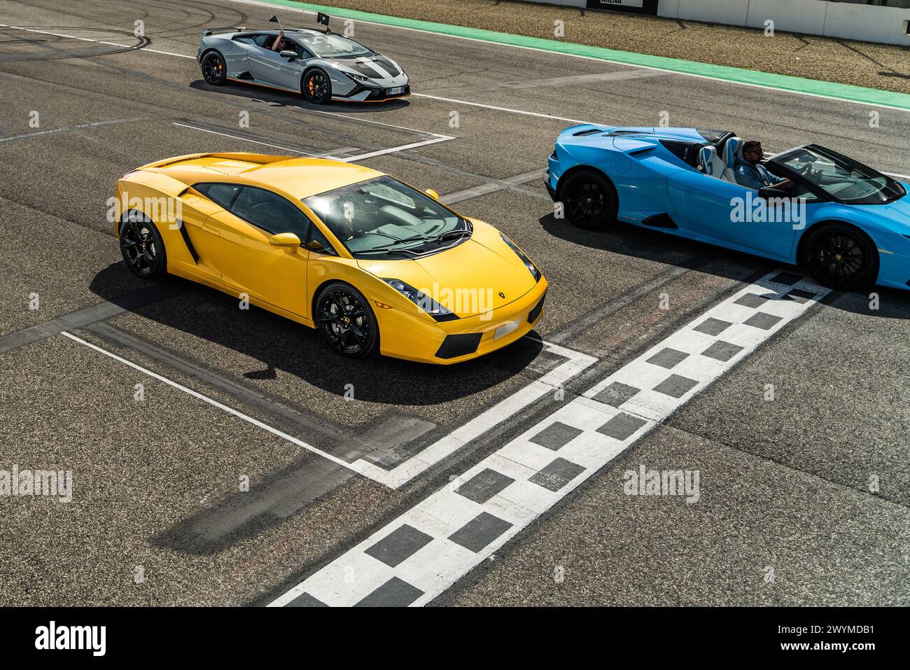Imola, Bologna, Italy. 7th Apr, 2024. Lamborghini Parade with approx ...