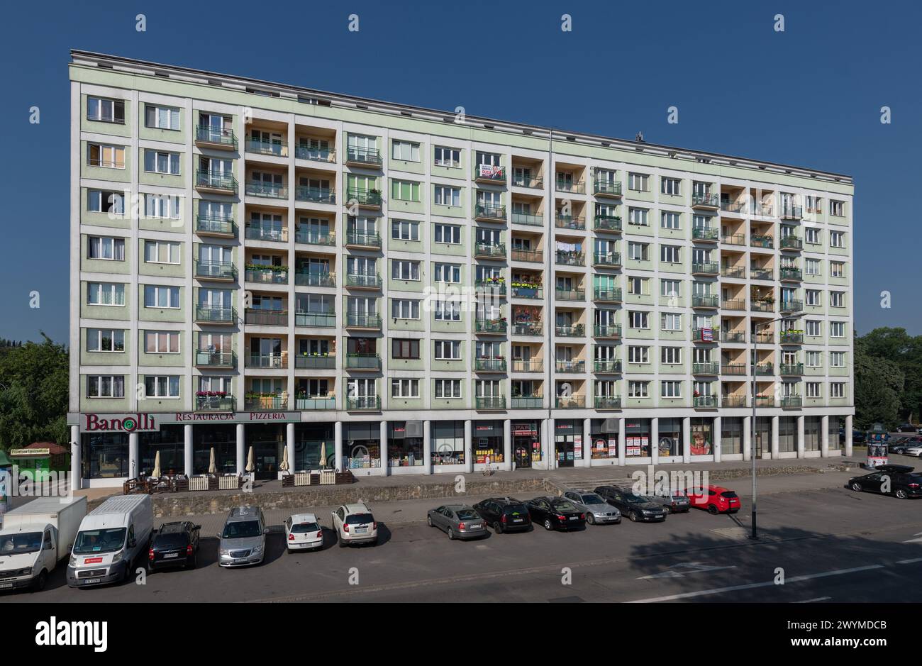 French Block, Blok Francuski, Nowa Huta, Krakow, Poland Stock Photo - Alamy