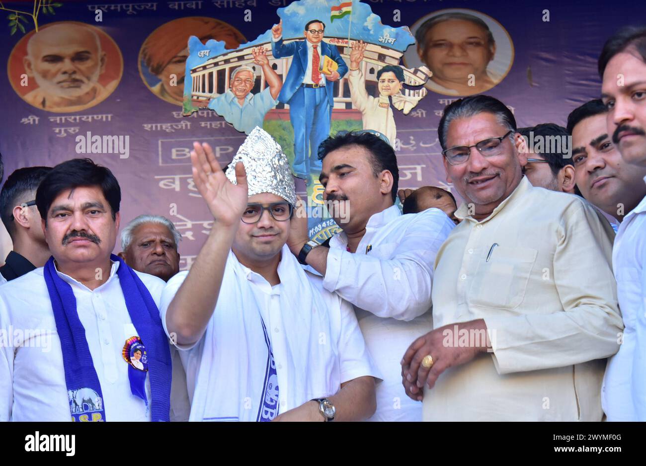 GHAZIABAD, INDIA - APRIL 6: BSP national coordinator Akash Anand on ...