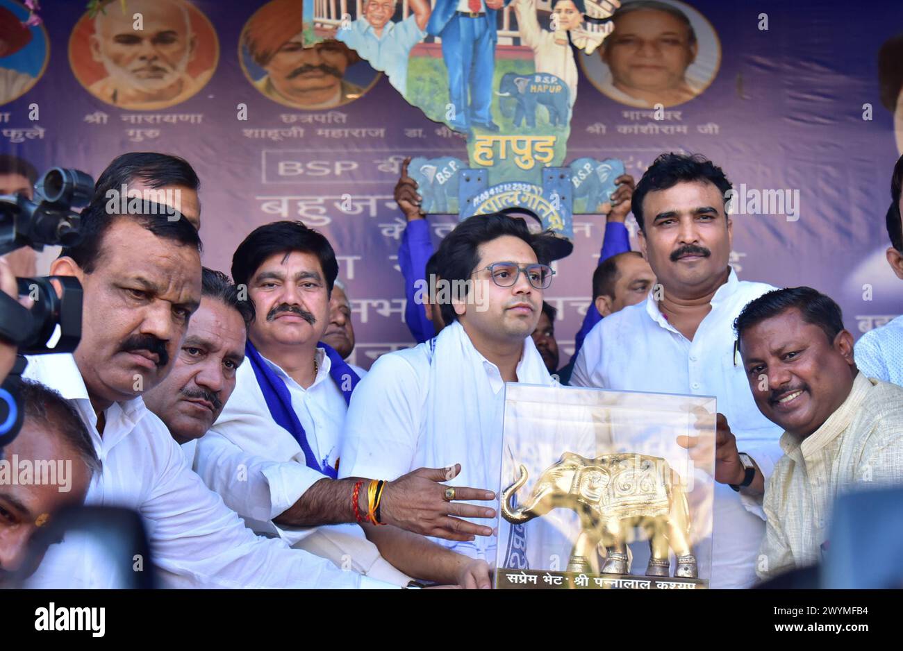 GHAZIABAD, INDIA - APRIL 6: BSP national coordinator Akash Anand on ...