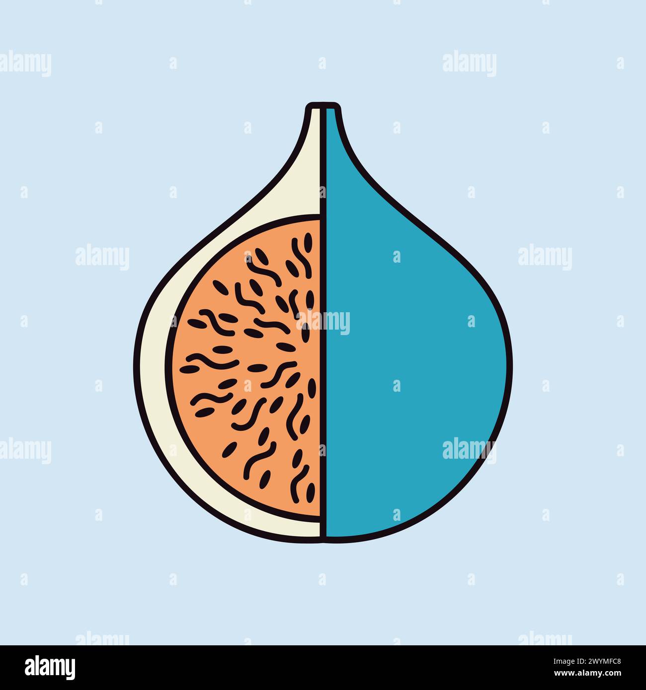Figs logo Stock Vector Images - Alamy