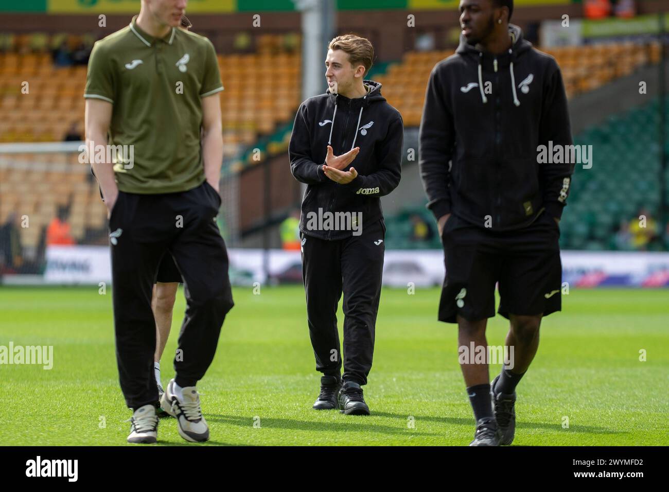 Finley Welch of Norwich City is seen before the Sky Bet Championship ...