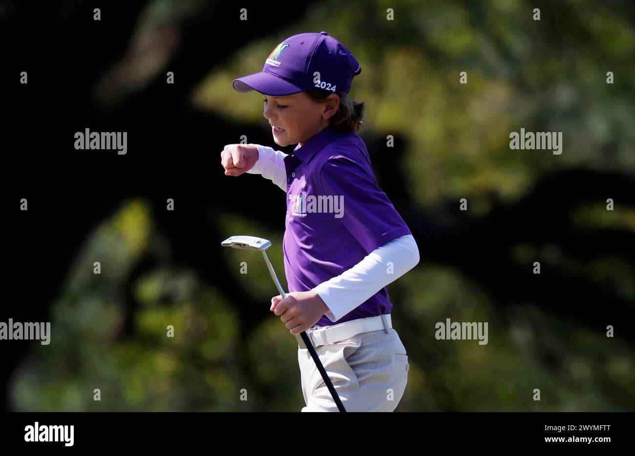 Augusta, United States. 06th Apr, 2024. Texas Terry celebrates after a ...