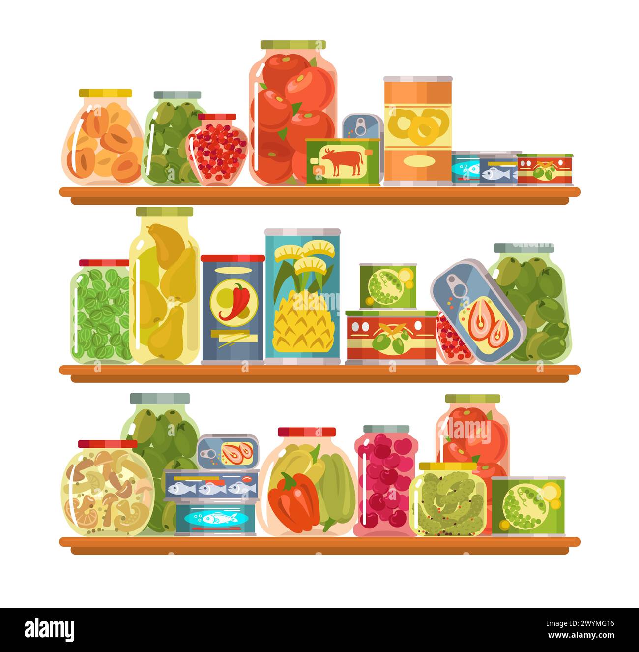 Jams pickles Stock Vector Images - Alamy