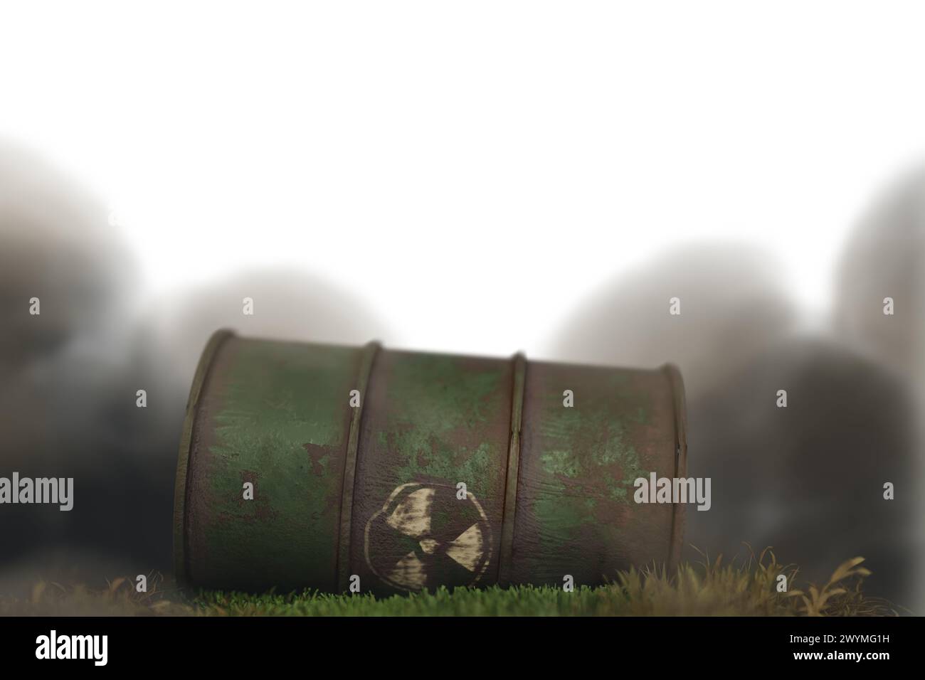 rusty barrell isolated on white background 3d illustration Stock Photo ...