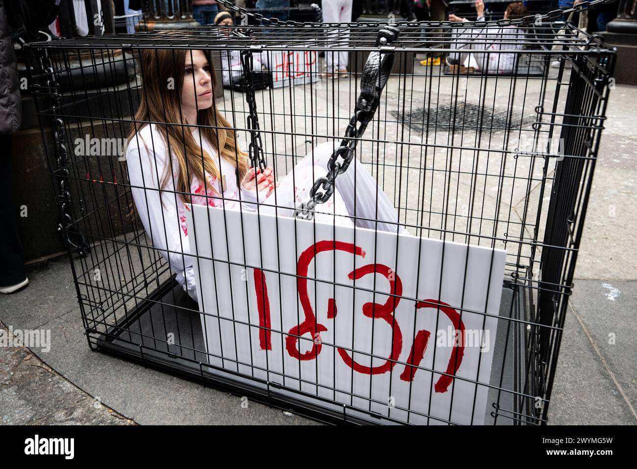 Woman in a cage hi-res stock photography and images - Alamy