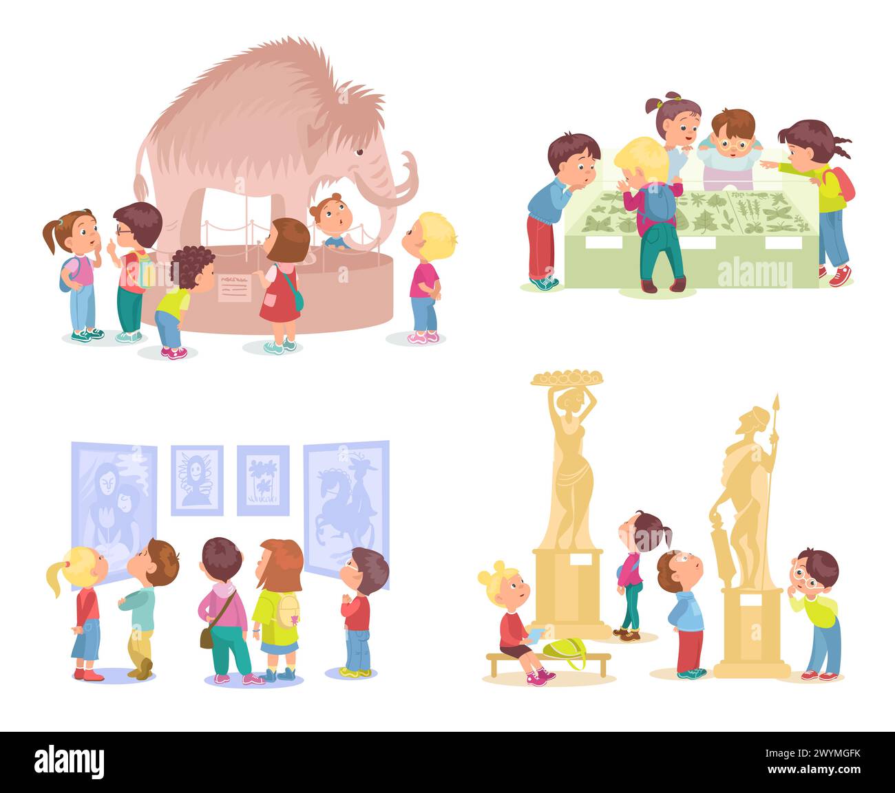 Kid art museum gallery Stock Vector Images - Alamy