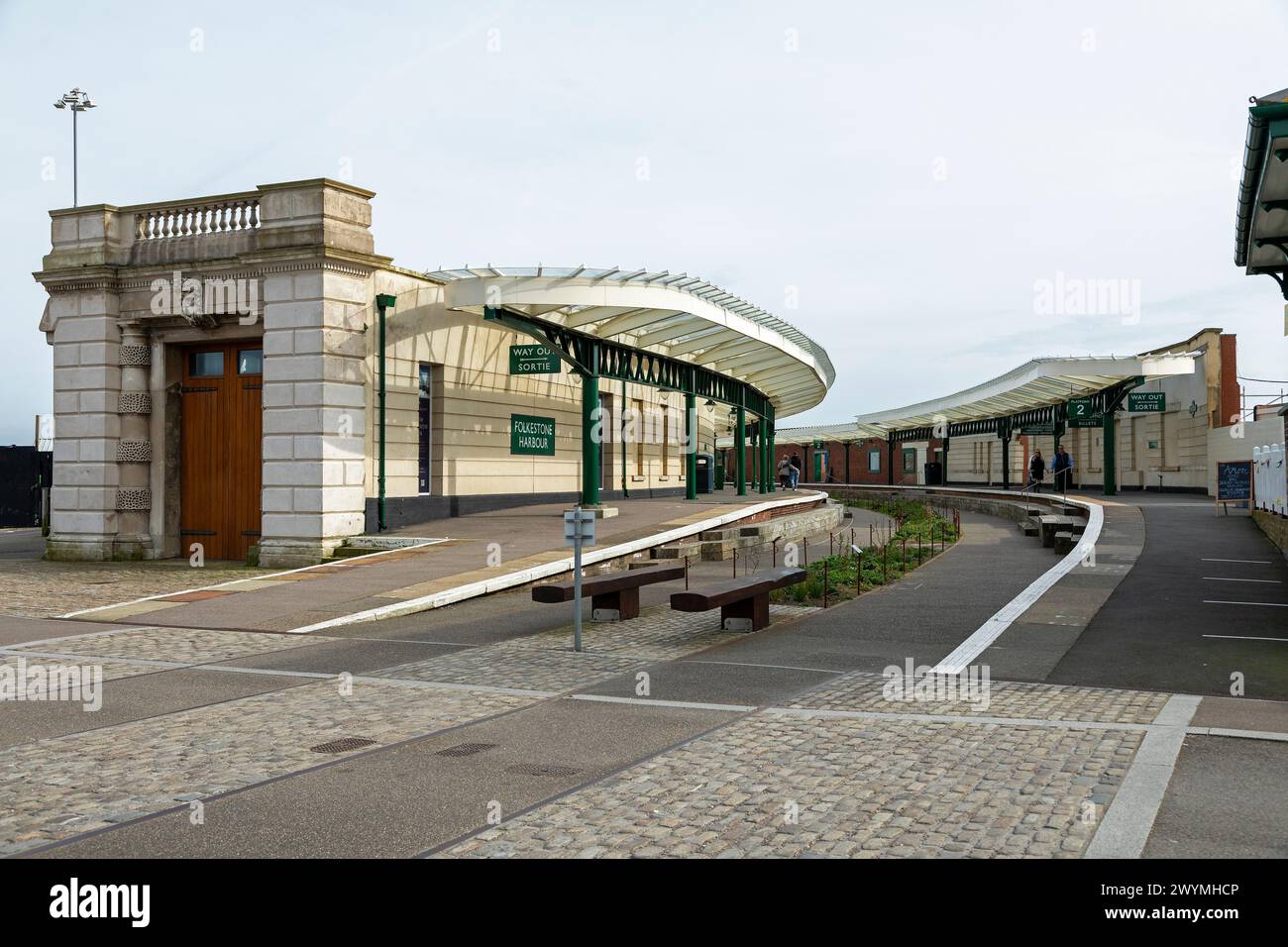Former train station at the harbour, Folkestone, Kent, England, Great ...
