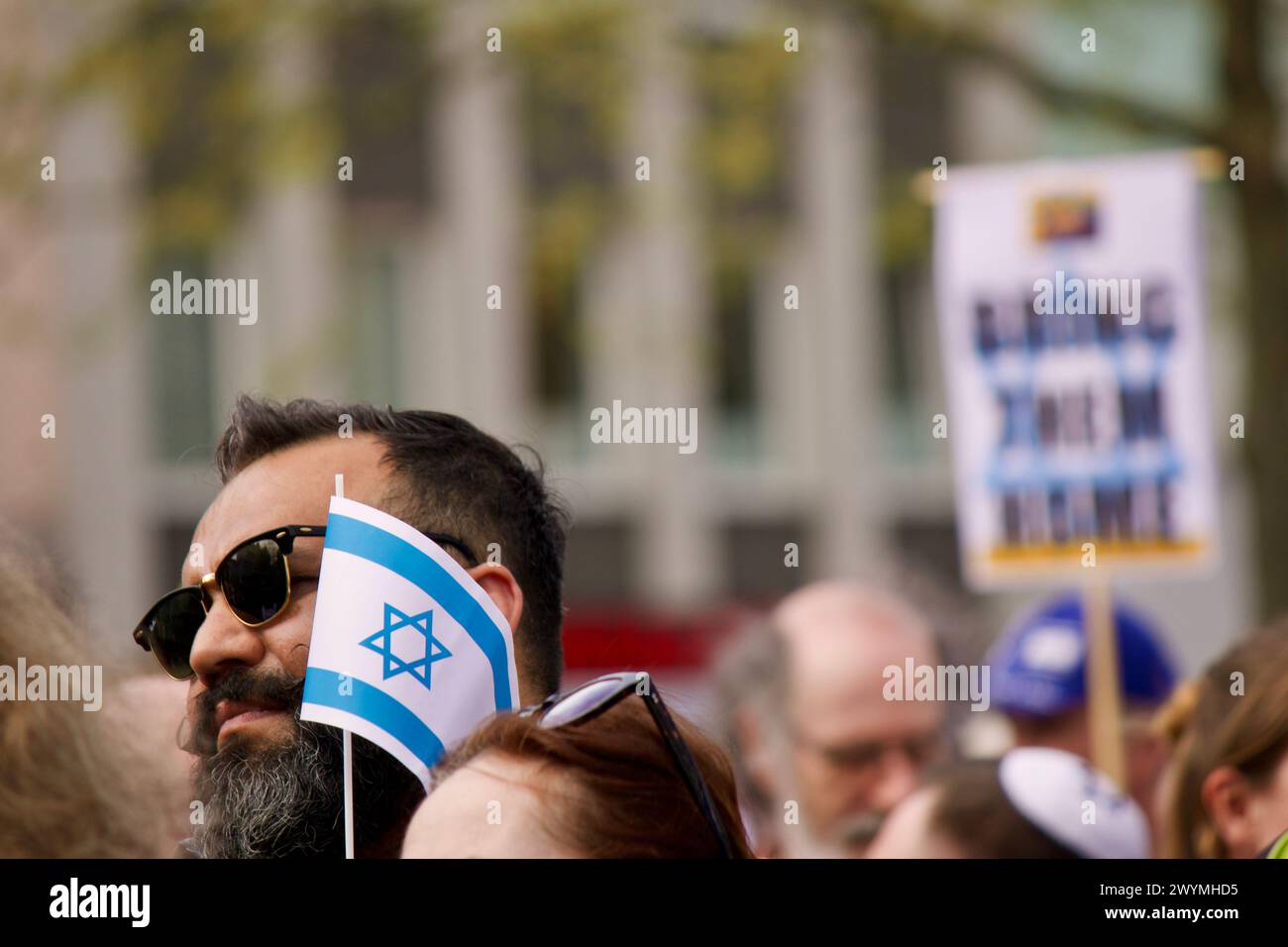 Cologne, Germany, April 07, 2024. Hundreds of people participate in the ...