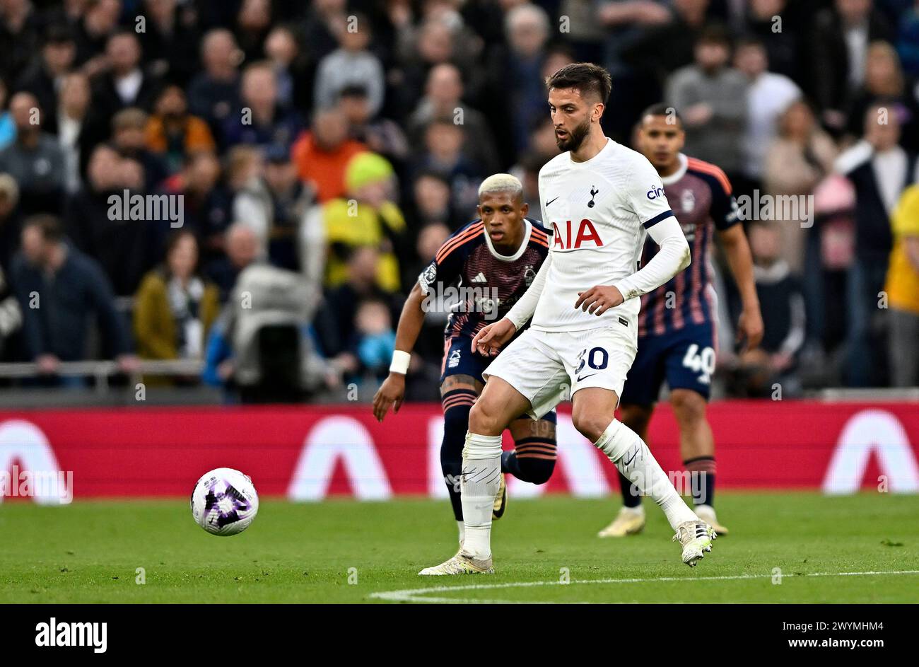 London, UK. 7th Apr, 2024. Rodrigo Bentancur (Spurs) during the ...