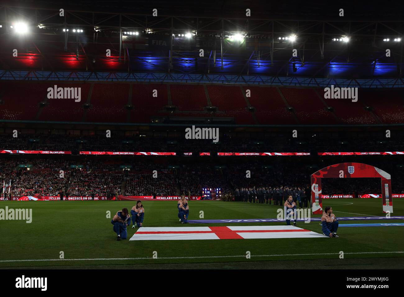 Pre match light show England v Sweden UEFA Women's Euro football ...