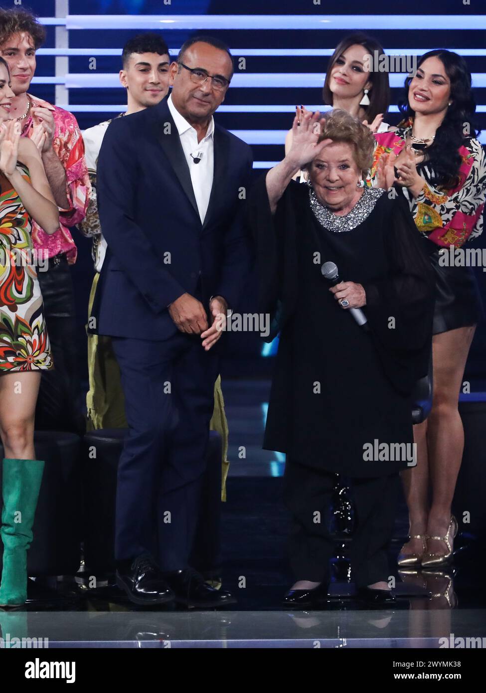 Rome, Rai ex Dear studios, TV broadcast "The Best Years". In the photo ...