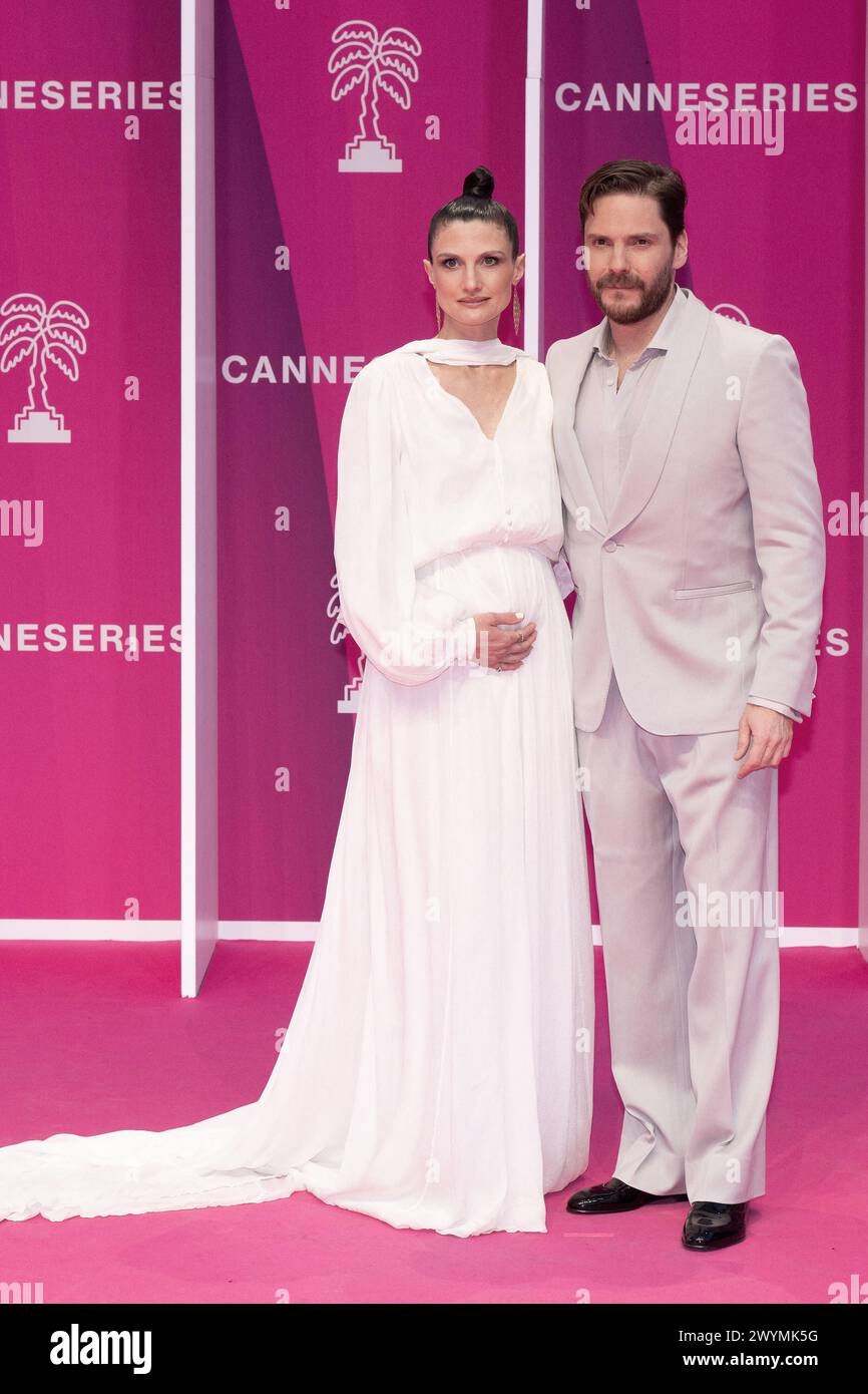 Cannes, France. 07th Apr, 2024. Felicitas Rombold and Daniel Brühl ...