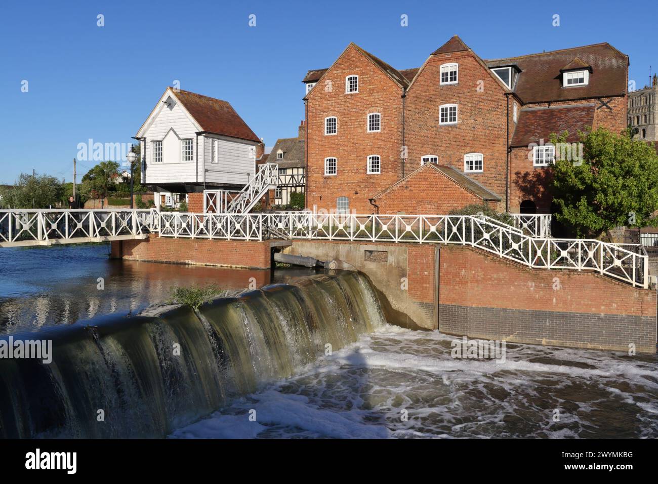 Historic Restored Abbey Mill Building On The River Avon At Tewkesbury