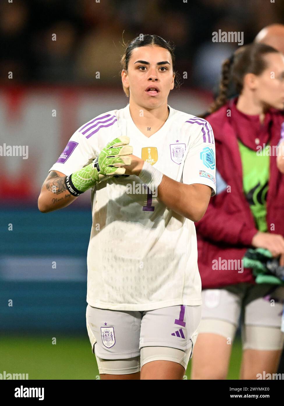 LEUVEN - Spain goalkeeper Misa during the European Championship ...