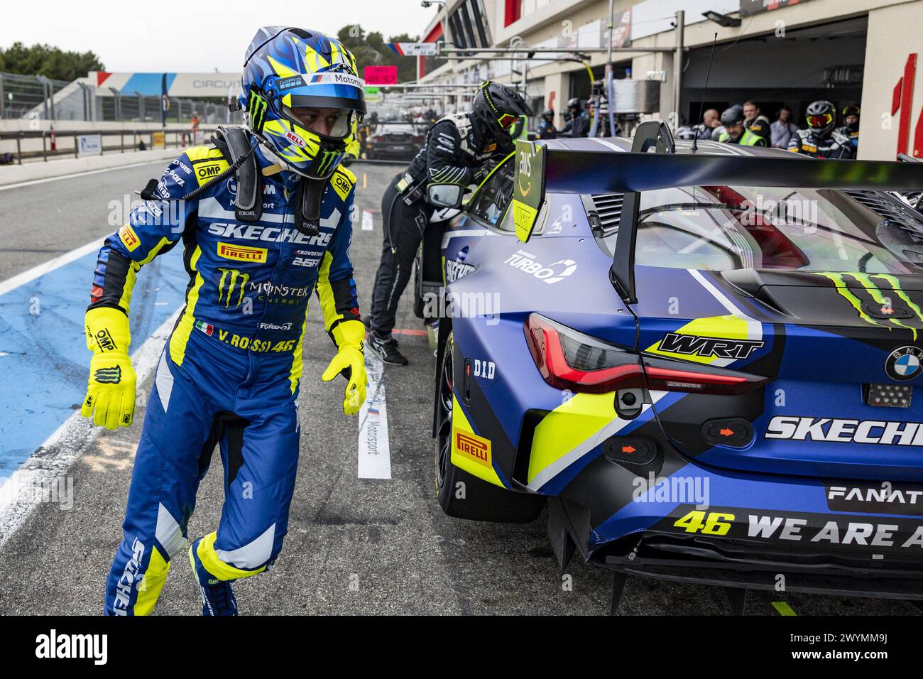 ROSSI Valentino (ita), Team WRT BMW M4 GT3, action during the 1st round ...