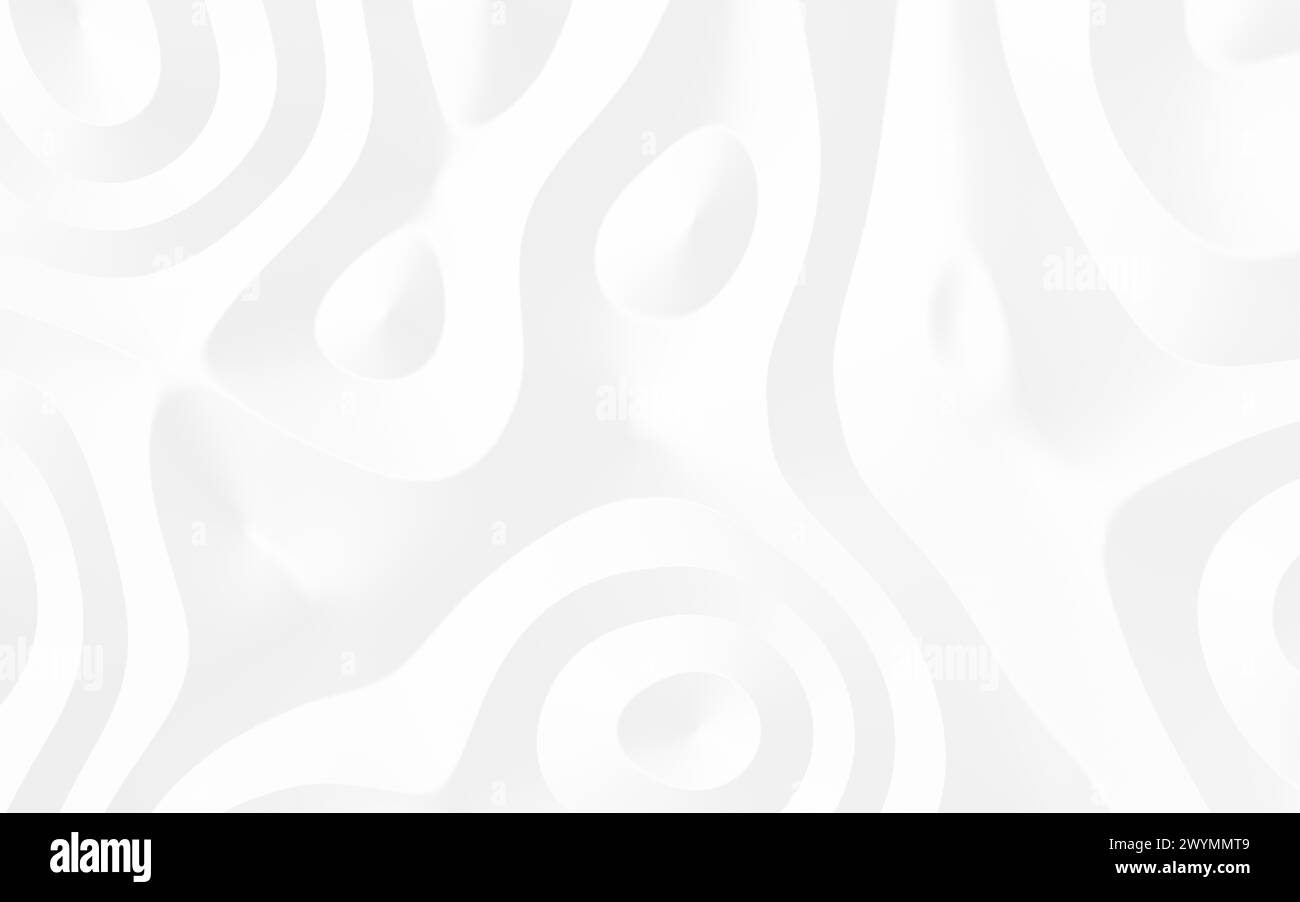 Random smooth bent geometry paper emboss white background, modern ...