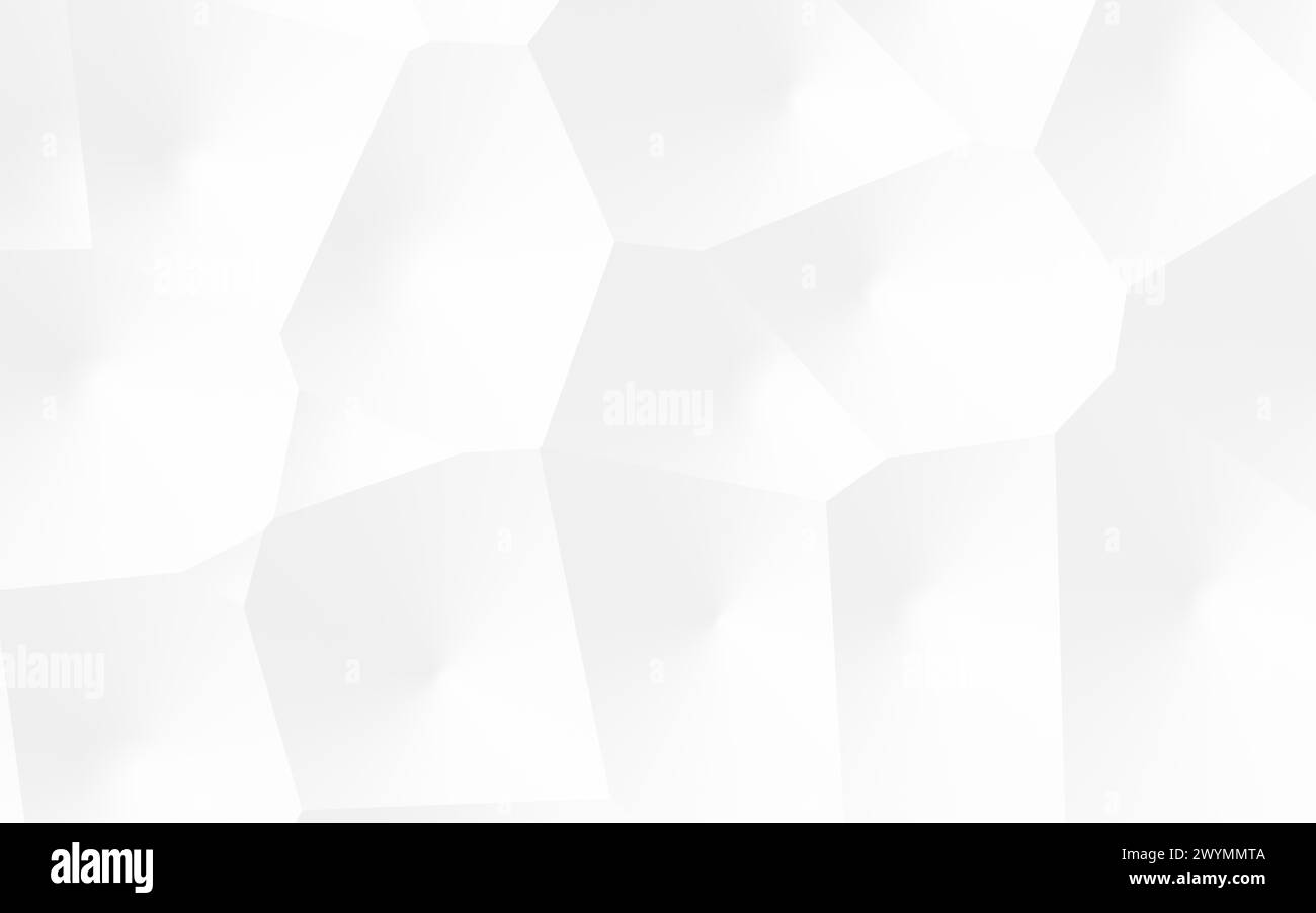Random polygon geometry paper emboss white background, modern minimal ...