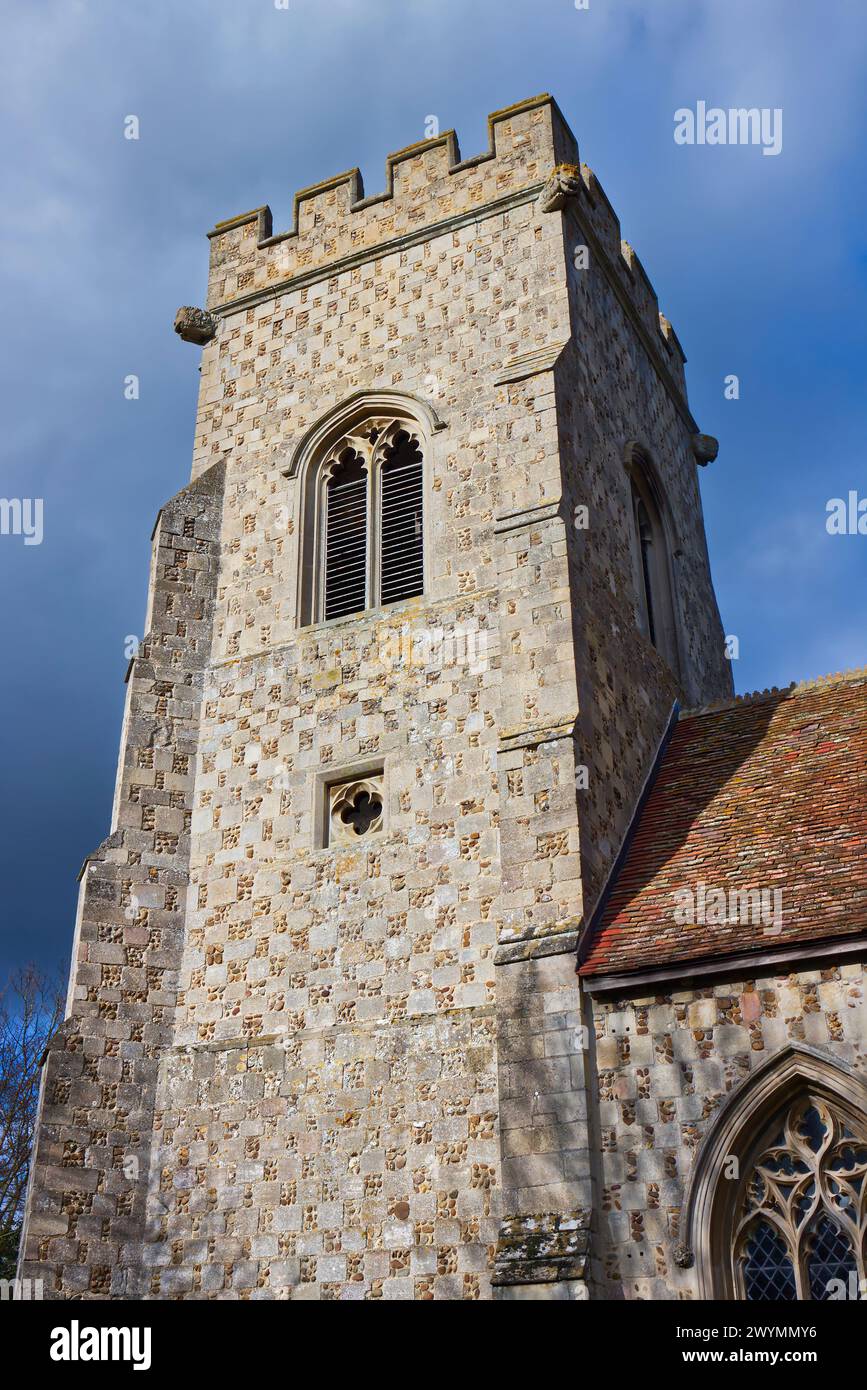 West Tower of St John the Baptist's Church in Papworth St Agnes ...