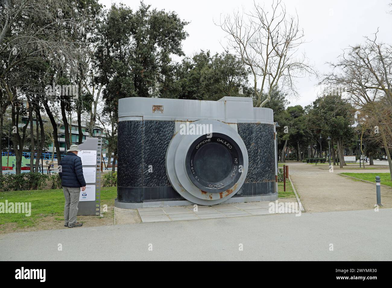 The iconic Large Camera in Rimini Stock Photo - Alamy