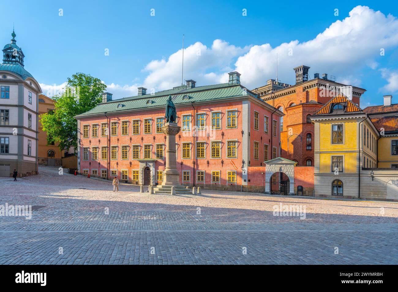The bronze statue of Birger Jarl, regarded as the founder of Stockholm ...