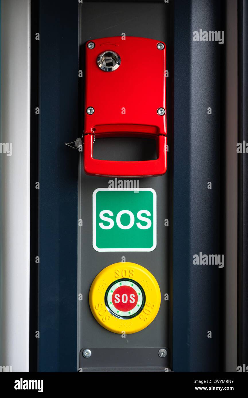 Emergency button railway train hi-res stock photography and images - Alamy