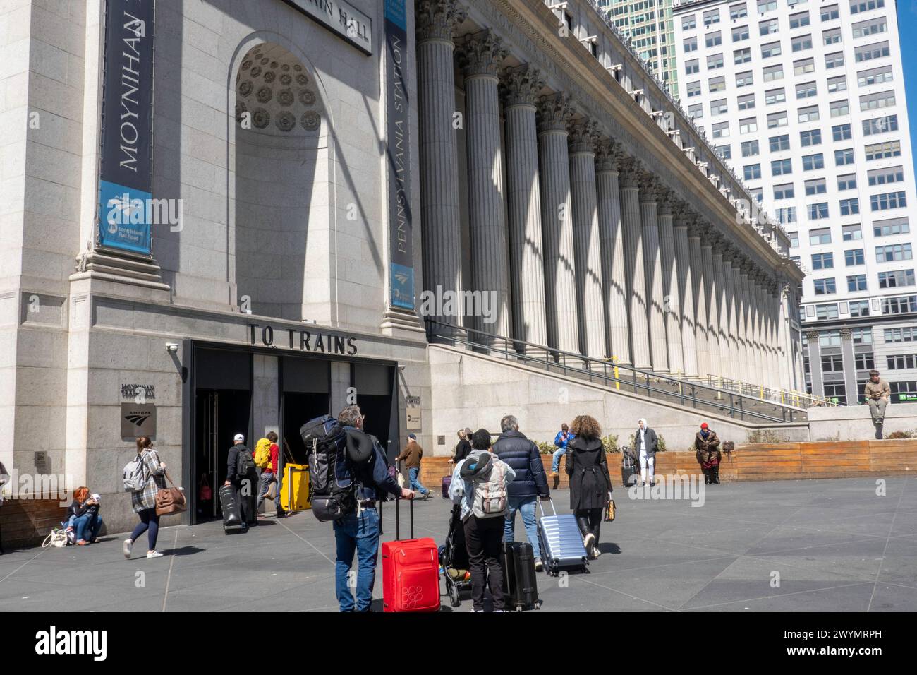 The exterior of the Moynihan Train Hall 2024, New York City, USA Stock ...