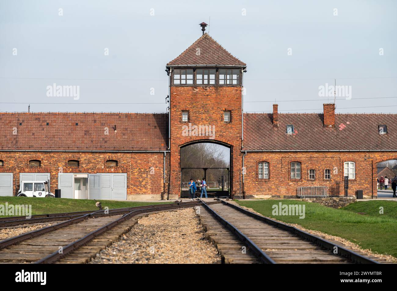 Auschwitz gates hi-res stock photography and images - Alamy