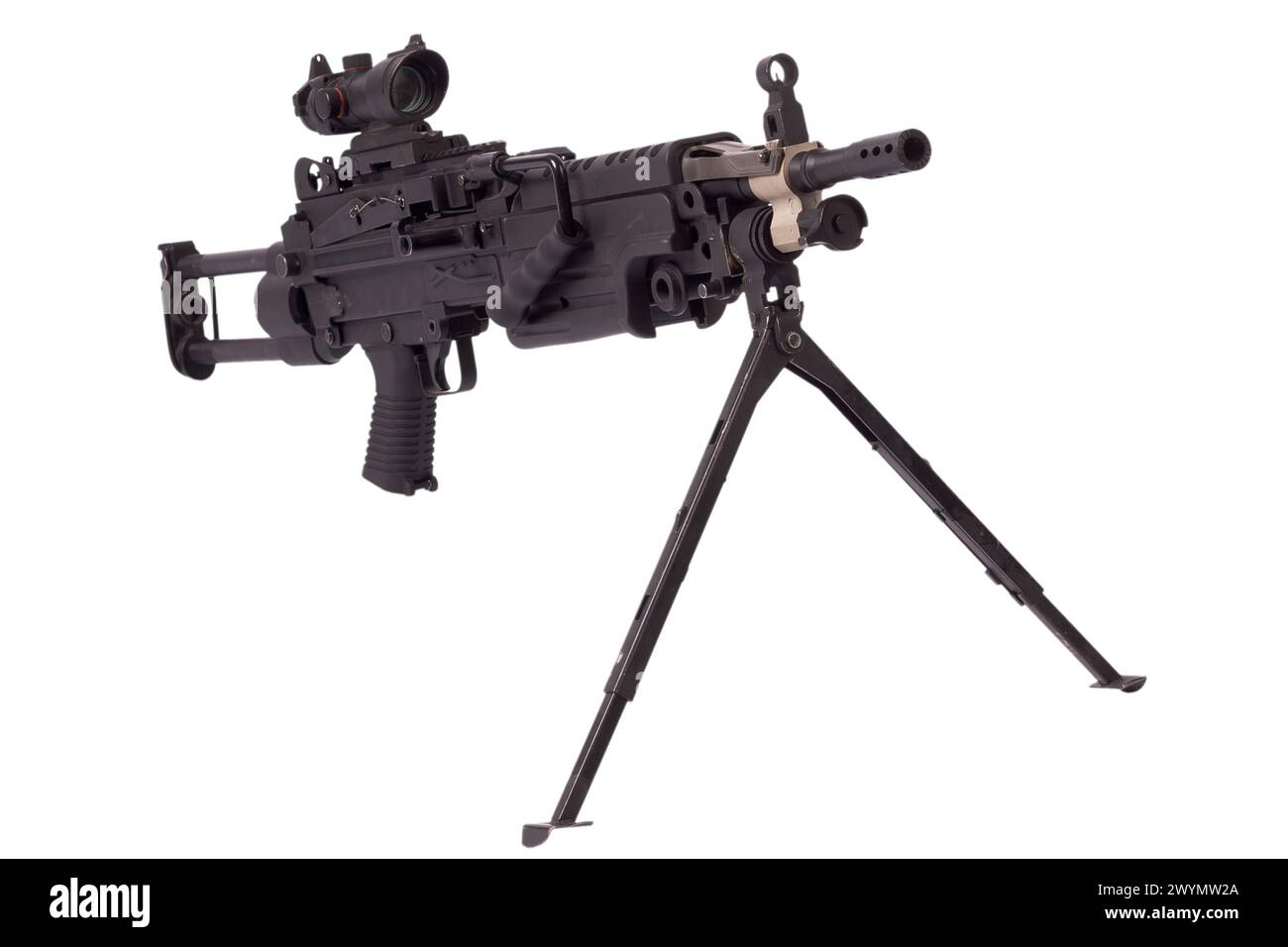 M249 "Para" light machine gun SAW - Squad Automatic Weapon, widely used ...