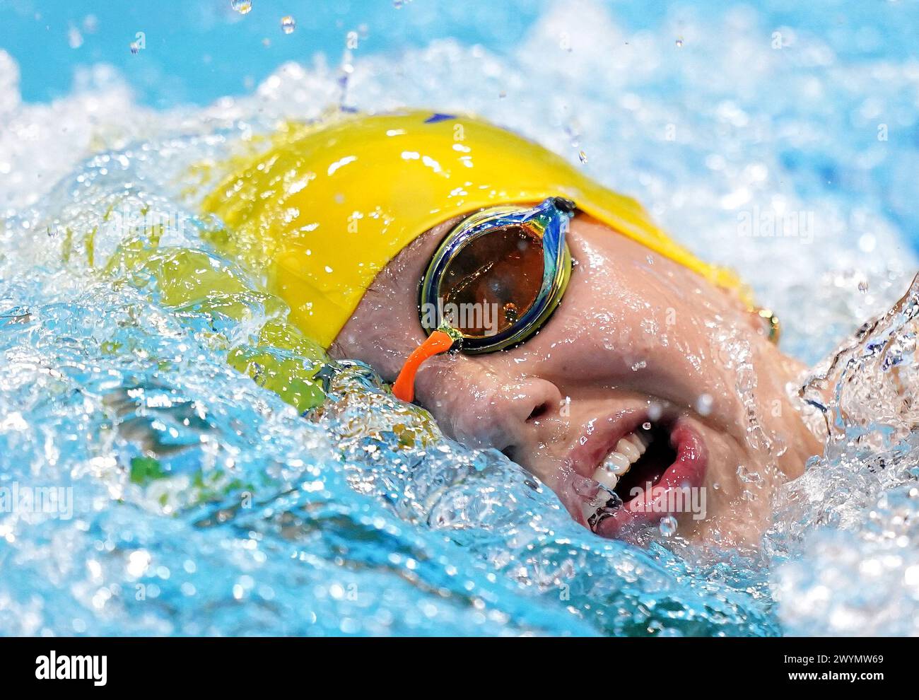 Hollie Wilson in action during the Women's 800m Freestyle Final on day ...