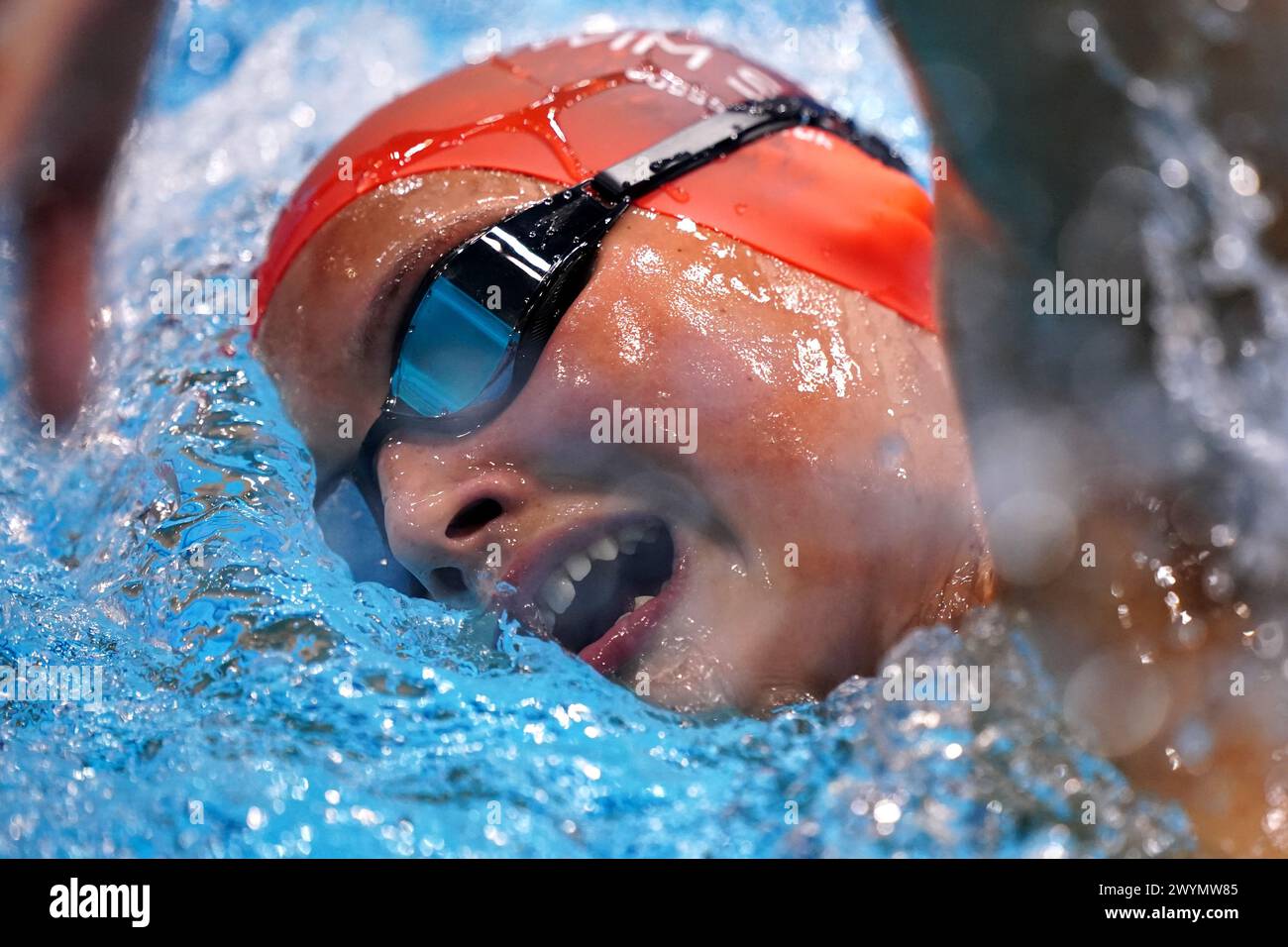 Molly Baker in action during the Women's 800m Freestyle Final on day ...