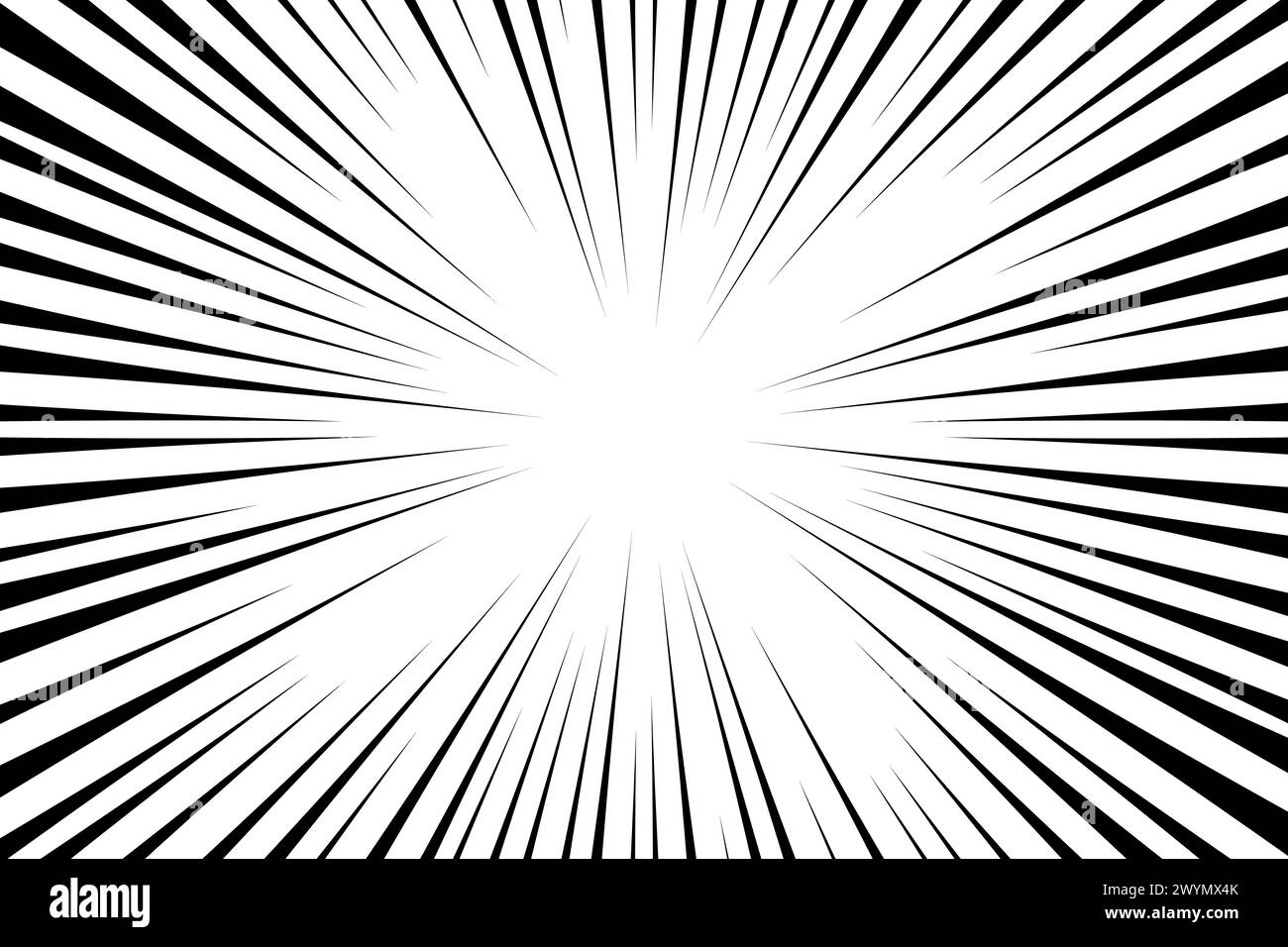 Radial speed lines. Comic backdrop template design Stock Vector Image ...