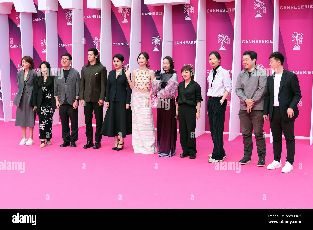 Cannes, France. 07th Apr, 2024. Mayutian Alim, Zhou Yiran, Yosh Yu ...
