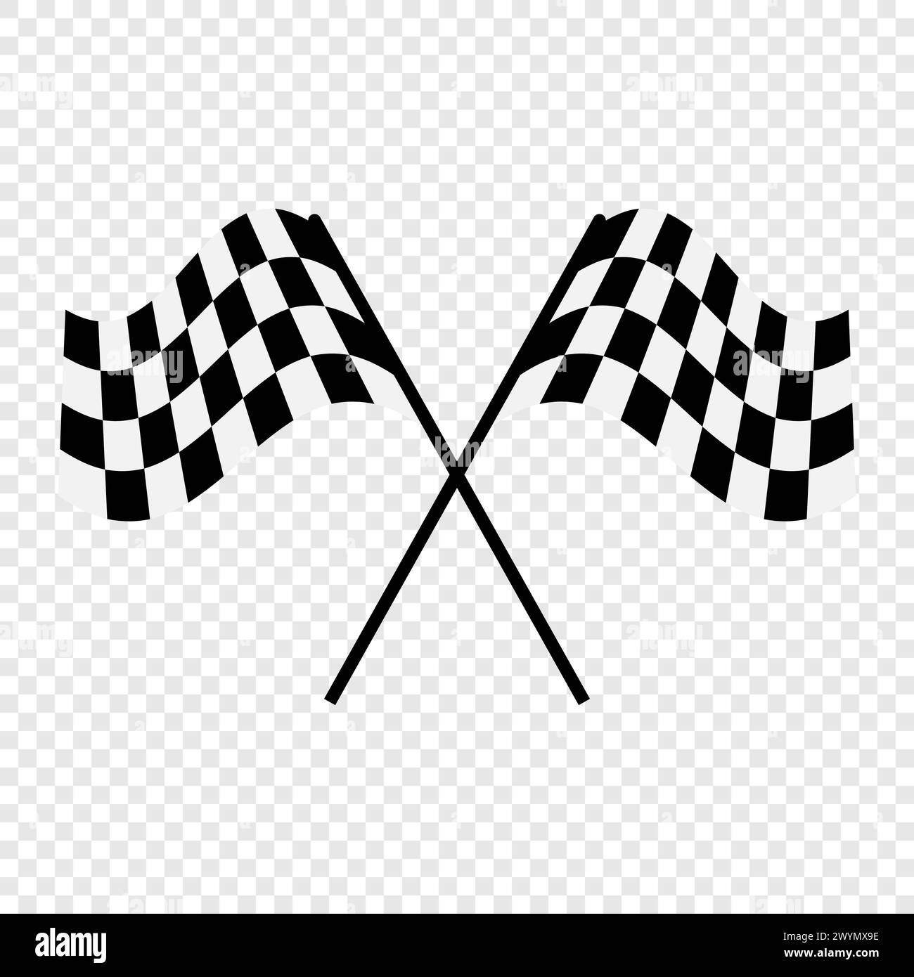 Racing flag vector. Checkered flag for start and finish Stock Vector Image & Art - Alamy